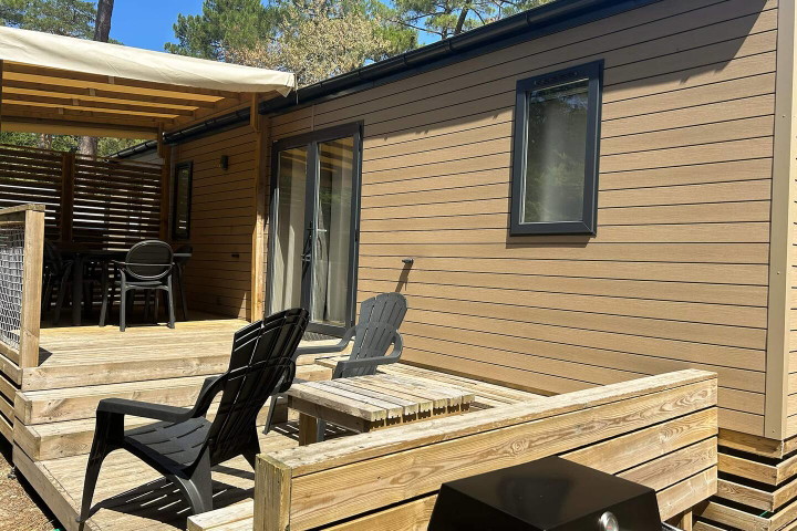 Mobil Home éQuipé 6 Pers 3 Ch 2 Sdb - Camping 5* - Les Mathes