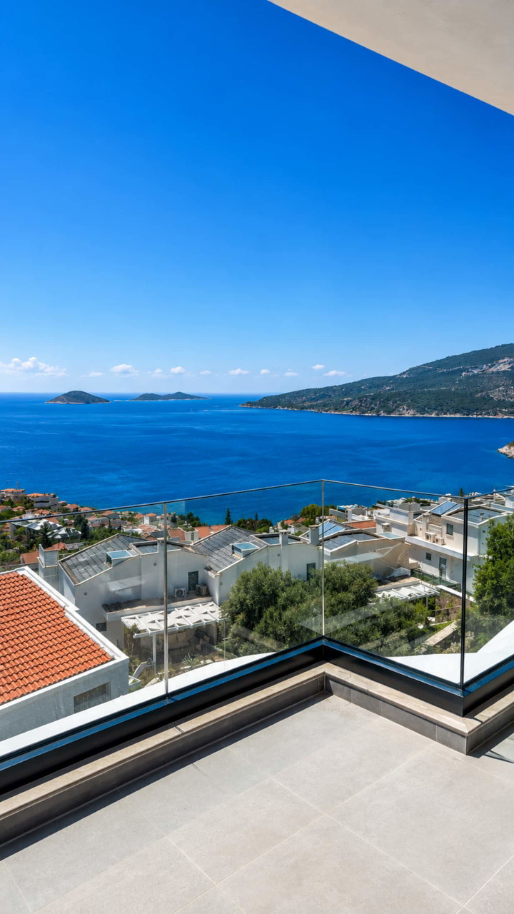 Luxury Sea View Duplex W/ Private Pool Kalamar - Kalkan
