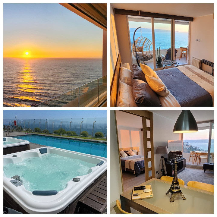 Vista Panorámica Frente Al Mar. Piscina & Jacuzzi - Chile