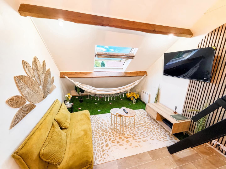 Wood And Cozy - Studio Chaleureux Avec Mezzanine - Arpajon