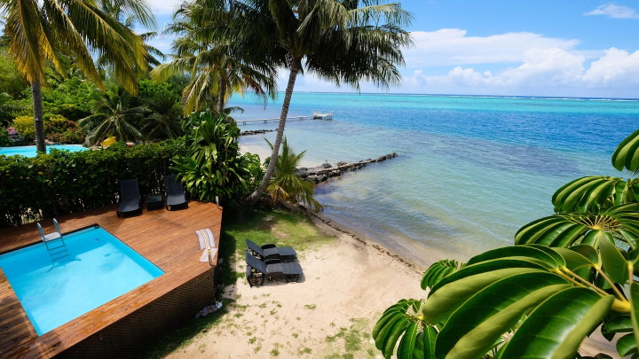 Villa Maharepa Beach By Enjoy Villas/3 Bdrm With Ac/2 Bath/private Pool + Beach - French Polynesia