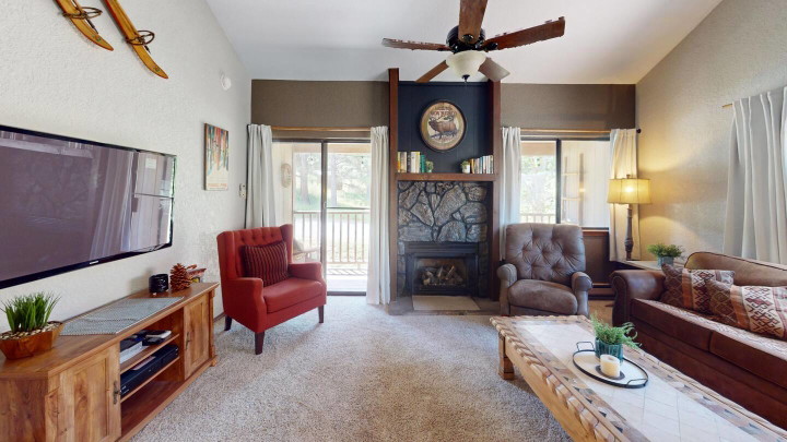 Walk To Slopes | Fireplace | Wifi | Angel View 6-6 - Angel Fire, NM