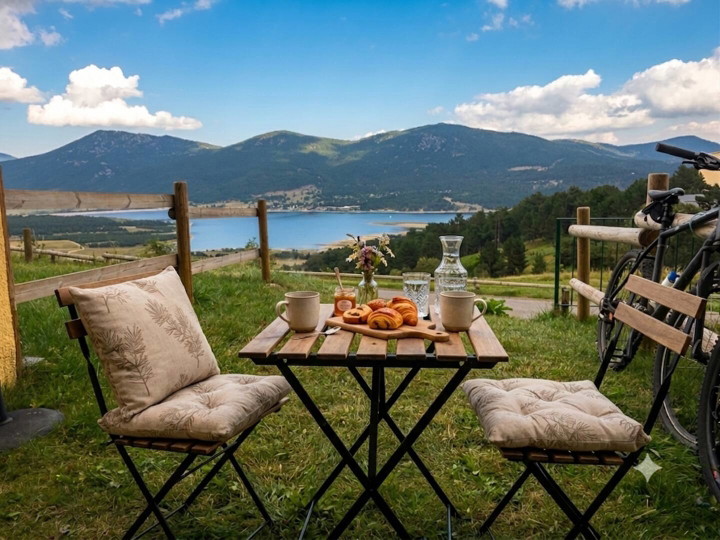 Studio/cabine+jardinet Vue Sur Lac Et Montagnes - Les Angles