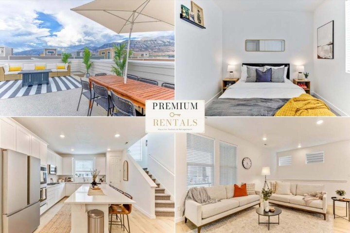 Modern 4br Home, Rooftop Patio, Mountain Views - Vineyard, UT