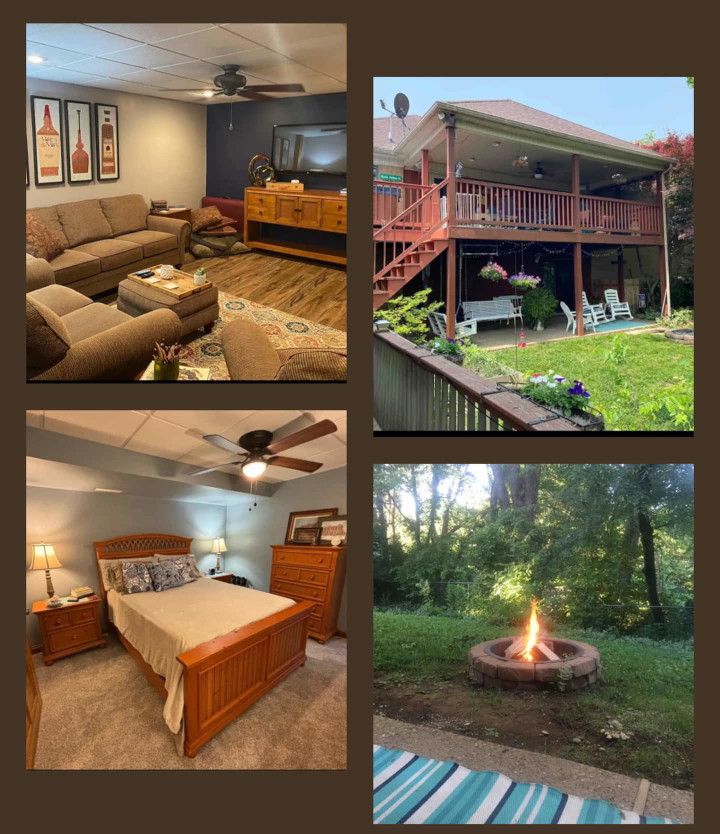 Bourboncitybnb -1000 Sq Ft, Fire Pit, Privacy - Bardstown, KY