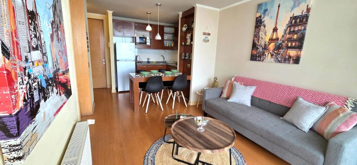 Encantador Departamento A Pasos De La Playa Y Mall - Viña del Mar