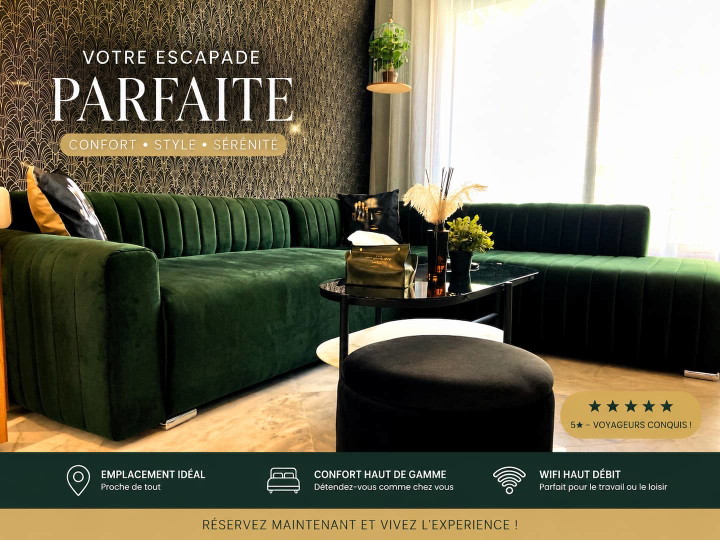 Anfa Living 29 | Gatsby · Chic Apt · Sea Nearby - Casablanca, Maroc