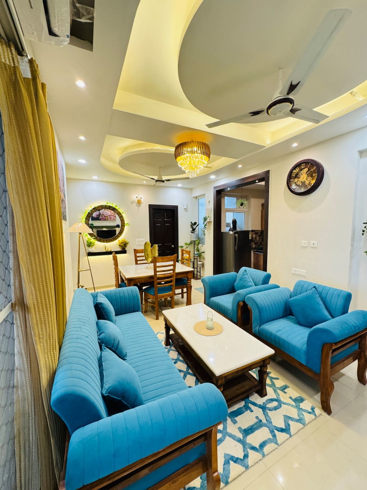 Boho Style 3 Bhk | 26th Floor | Skyline Staycation - Ghaziabad