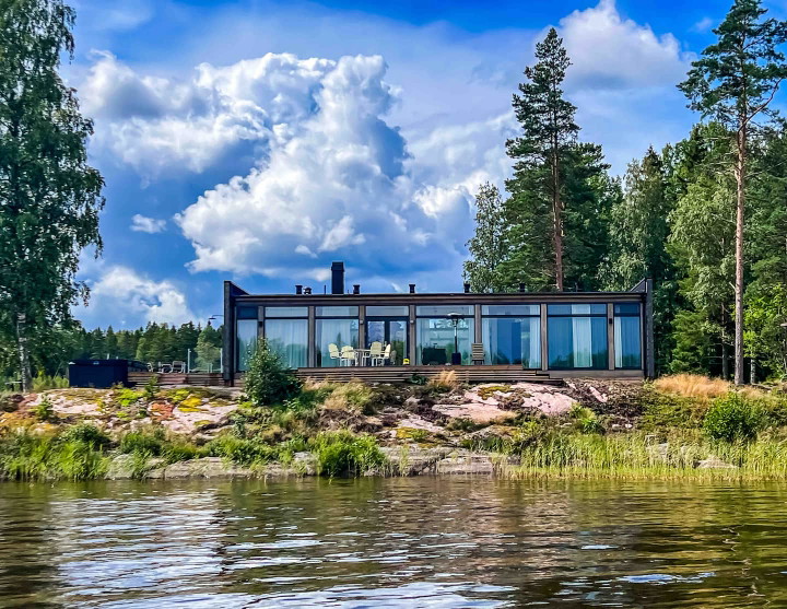 Glass House Surrounded By Nature. Absolute Silence - Sweden
