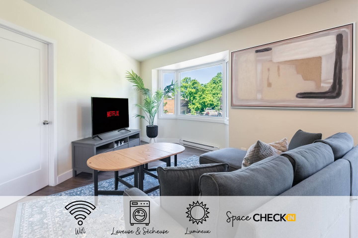 Havre Lumineux 2ch : Ac Et Parking Gratuit - Laval, Canada