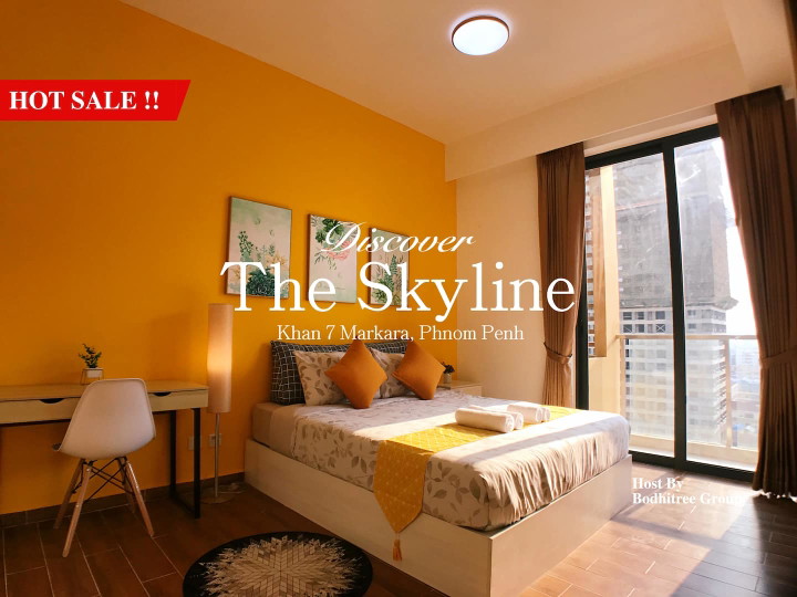 Sl1112_comfortable City View Apartment | 4.8 Star Rating - Phnom Penh
