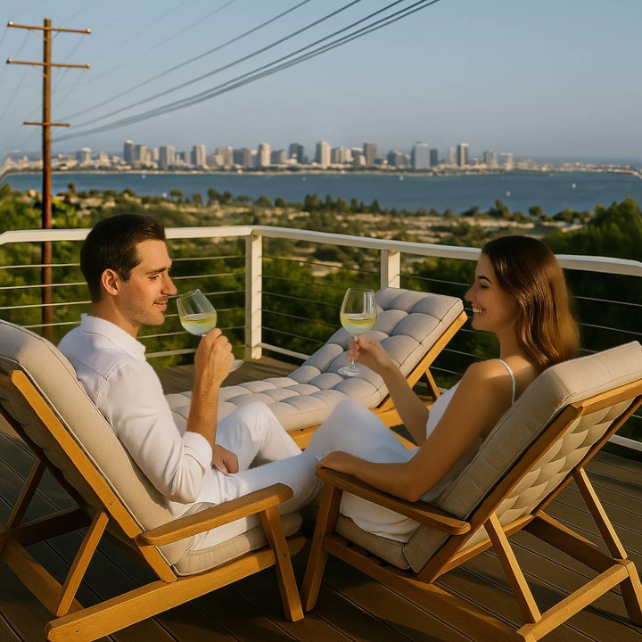 Romantic Bay View Suite  Rooftop Deck & Jacuzzi - San Diego, CA