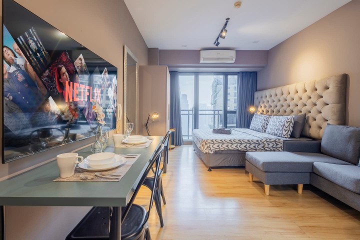 Elegant View Knightsbridge Studio W Netflix! - Makati