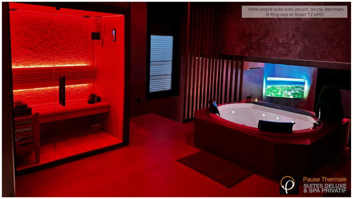 Wellness Suite: Private Jacuzzi, Sauna & Hammam - Luik