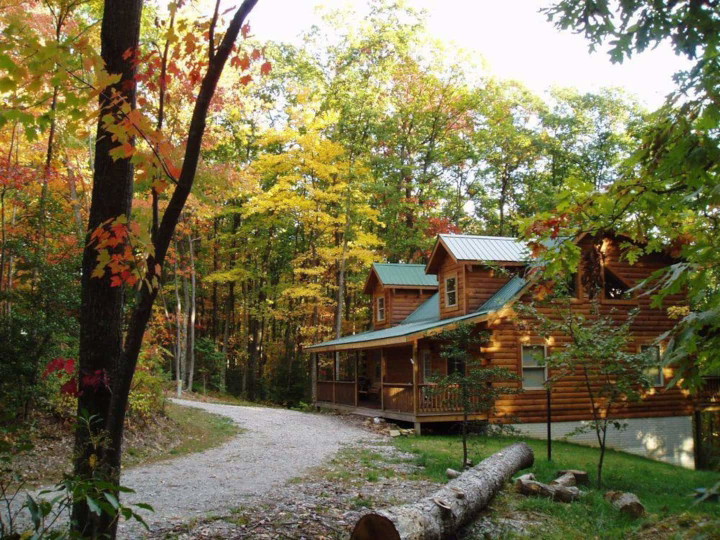 Pillow Rock Deluxe Luxury Log Cabin In The New River Gorge Area - West Virginia