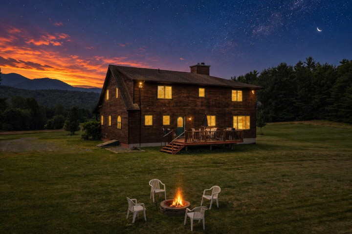 Deer Haven Lodge Avec Vue, Superficie Et Cheminée - Adirondacks