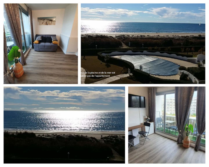 Studio 4 Pers|1ère Ligne | Piscine | Parking Privé - La Grande-Motte