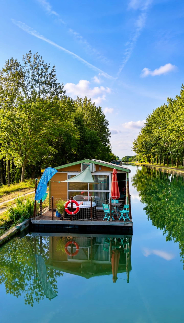Cottage Flottant Terrasse Avec Jacuzzi Privé - Saint-Jean-de-Losne