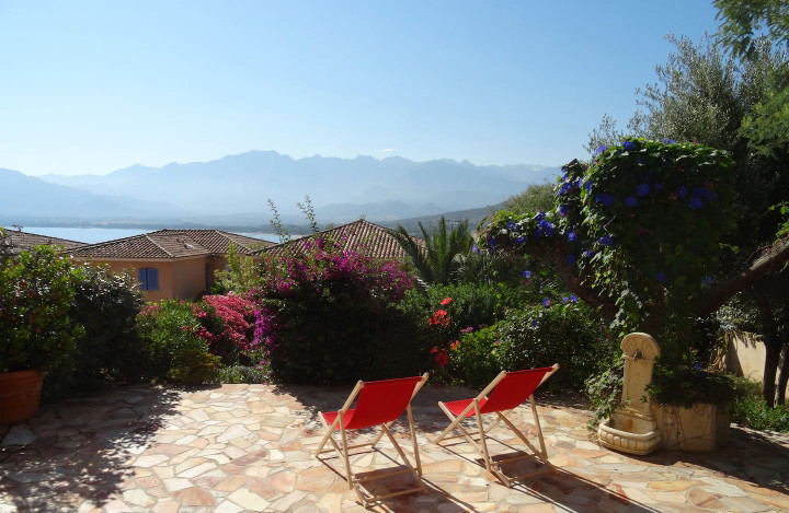 View Of Calvi Bay With Terrace And Garden - Calvi