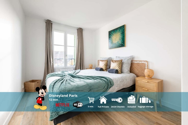 Lemana  Apt Cosy 12min Disney, Terrasse - Bailly-Romainvilliers