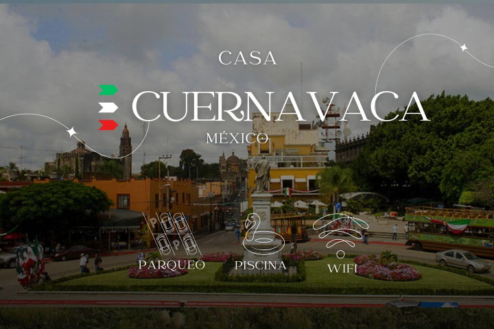 Elegant House + Wi-fi + Pool + Ac + Tv + Parking @ Cuernavaca - Cuernavaca