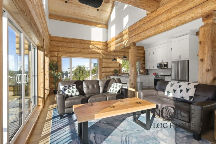 Prestigious And Cozy Log Chalet Show Home. - Mount Washington