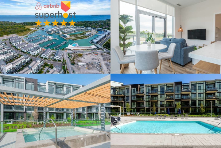 Penthouse | Luxury 3bed | Pool & Hot Tub | Bbq - Innisfil