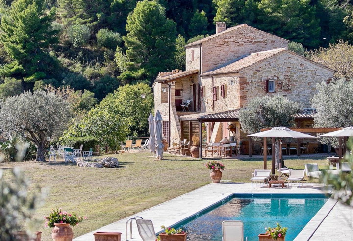 Maison De Campagne Avec Piscine Et Vue Sur La Mer - Grottammare