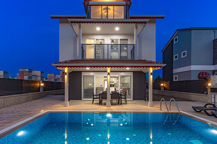Villa Sun Près De The Land Of Legends, Piscine Privée - Belek