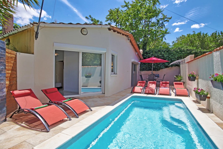 La Balinaise-piscine Chauffée 26°climzen & Calme - Marseillan