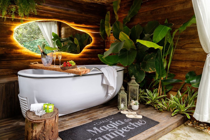 Romantic Cabin With Bathtub In Enchanted Forest - Florianópolis