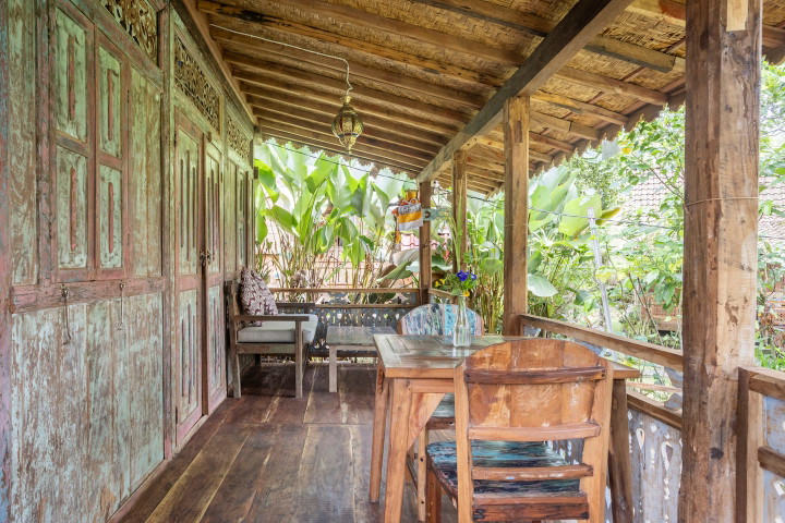 Organic Farm Wooden Bungalow With Kitchen - Bali