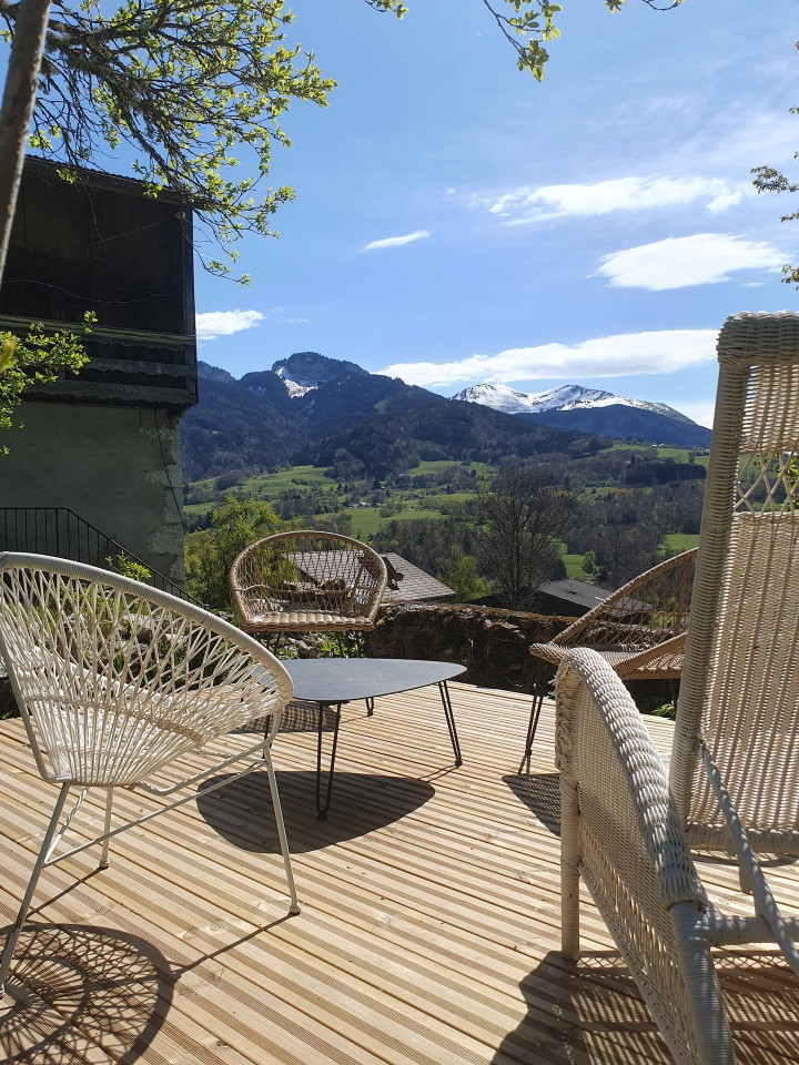 Grand T2 - Vue Mont Blanc- La Ferme Des Chavannes - Bellevaux