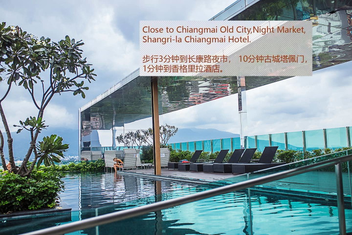 1-1) Astra Condo With Garden Pool View, Infinity Pool, Sauna, Gym, Walking Distance To Night Market, Near The Ancient City In The Center Of Chiang Mai - Thailand