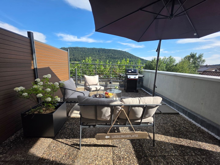 Calm Sun  Apartment Mit Sonnenterrasse & Grill - Alpirsbach