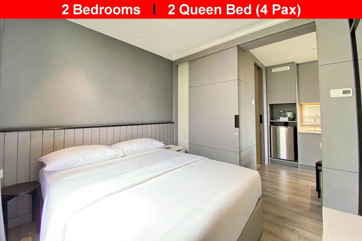 【Modern 2 Bedrooms Hotel】near Mrt & Lrt (2b1) - Kuala Lumpur