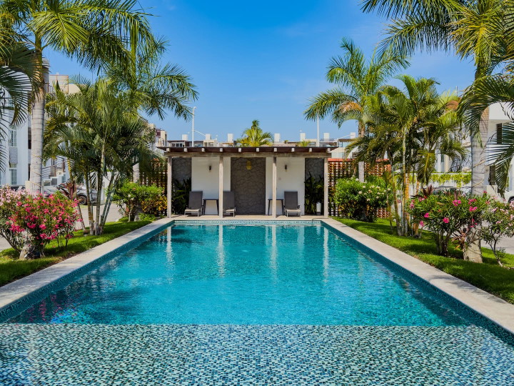 Apartment With Pool View + 2 Rec | 5 Min Beach - Manzanillo, Colima, Mexico