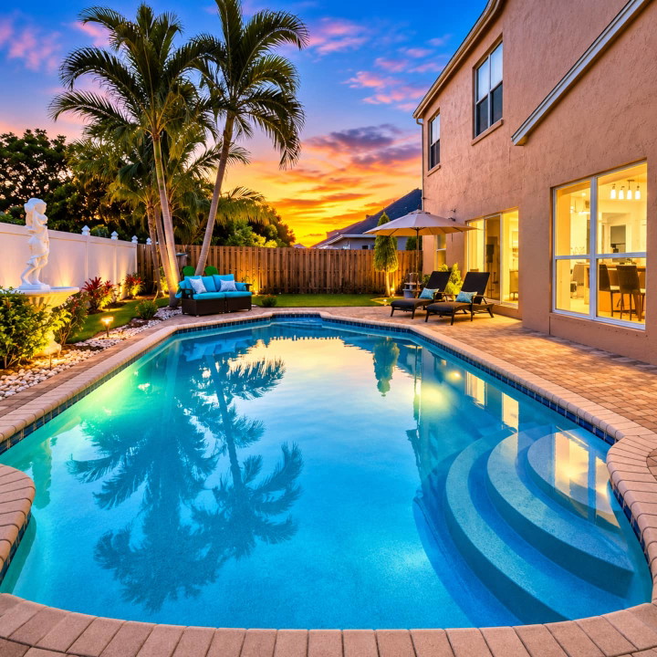 Miramar Oasis: 5br Near Hard Rock W/pool&mini Bch - Miramar, FL