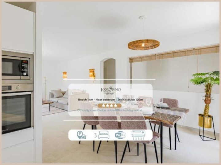 3 Chambres | Parking | Clim | 330m De La Plage - Fréjus