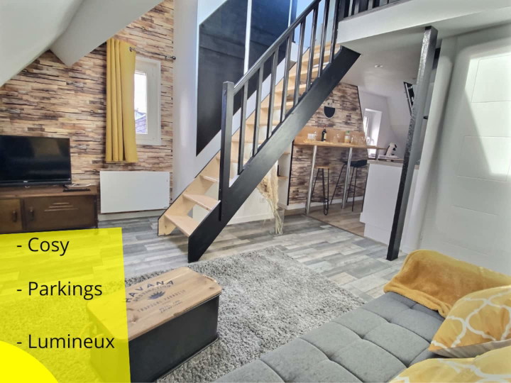 Cozy Accommodation With Mezzanine - Free Parking - Le Havre