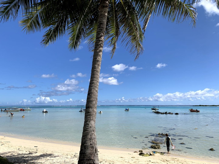 Plage De Fare Tanoa Au Coucher Du Soleil - Polynésie française