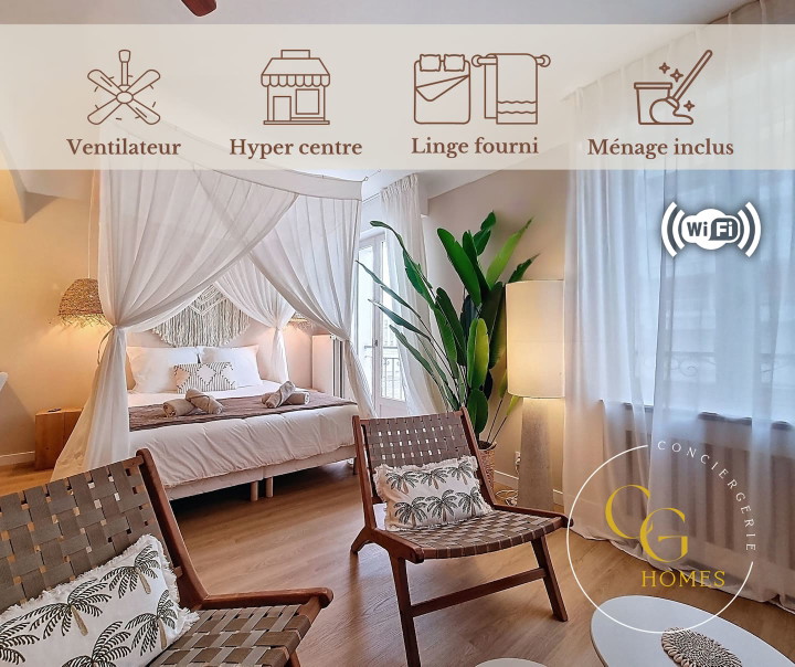 La Suite Bali *Centre Ville*wifi *10mn Gare à Pied - La Roche-sur-Yon