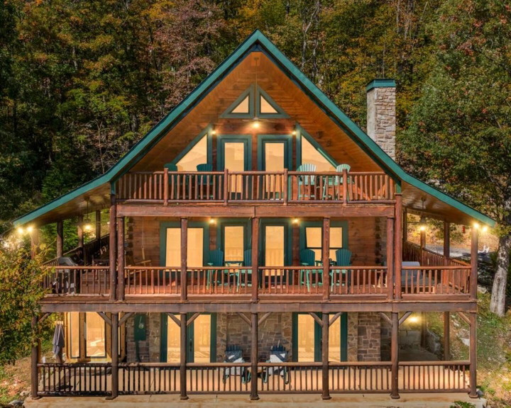 Lux Log Cabin W. King Studio $1m View Sauna - Luray, VA