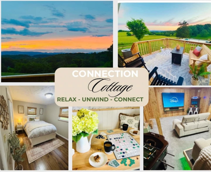 Oasis: Mt. & Farm View, Movie Room, Arcade, & Pool - Jefferson City, TN