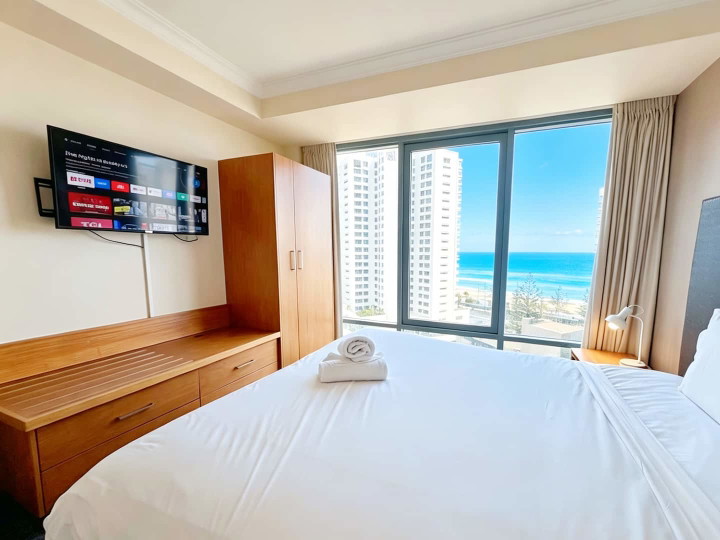 9f Ocean View Studio With Kitchen | Sleeps 2 Gc - Surfers Paradise
