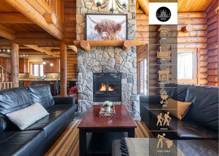 7br Logcabin/spa/nature/monttremblant Area/18guest - Laurentides