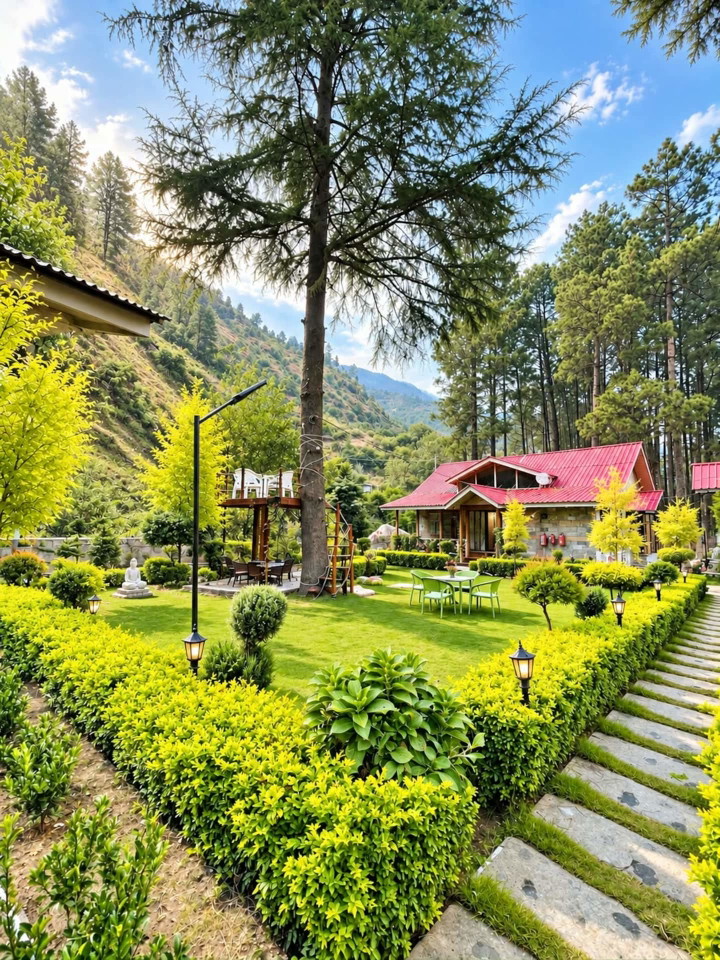 Guestfav 2 Bhk River Viewprivate Lawnwifipet Ok - Lahaul And Spiti