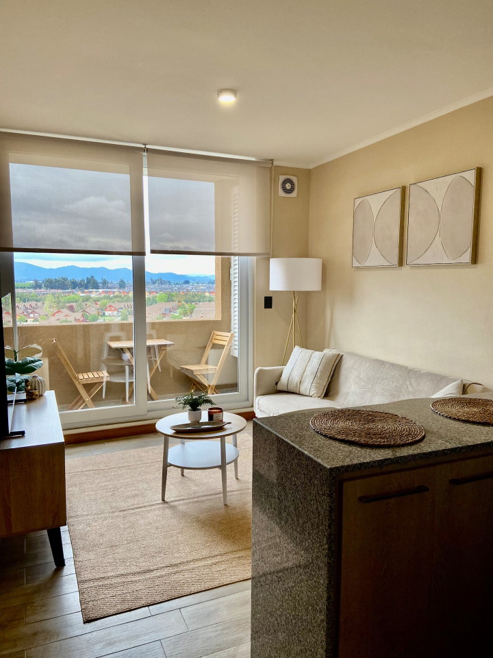 Departamento Acogedor Con Hermosa Vista Y Terraza -