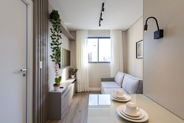 Studio No Centro | Wifi, Academia & Guarda-volumes -