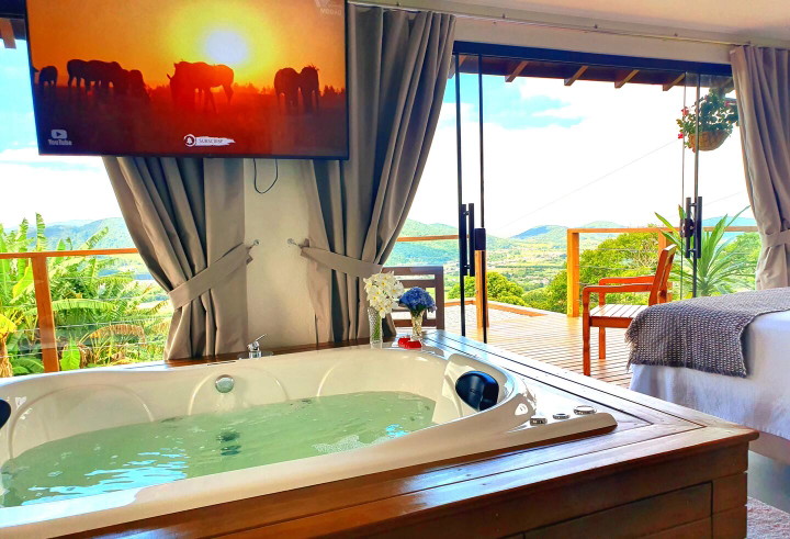 Recanto Sunset Chalet - Hydro Fireplace Stoamarosc - Santo Amaro da Imperatriz